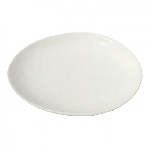 Serving Plate White Irregular Shape Oval 35Cm Crockery Hotel