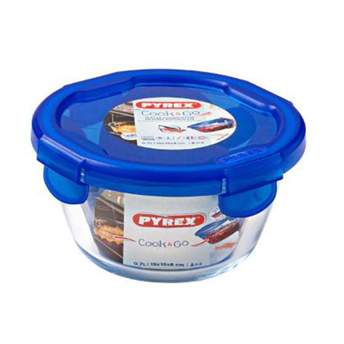 Pyrex Small Round Dish 15cm with 4 Flaps Lid